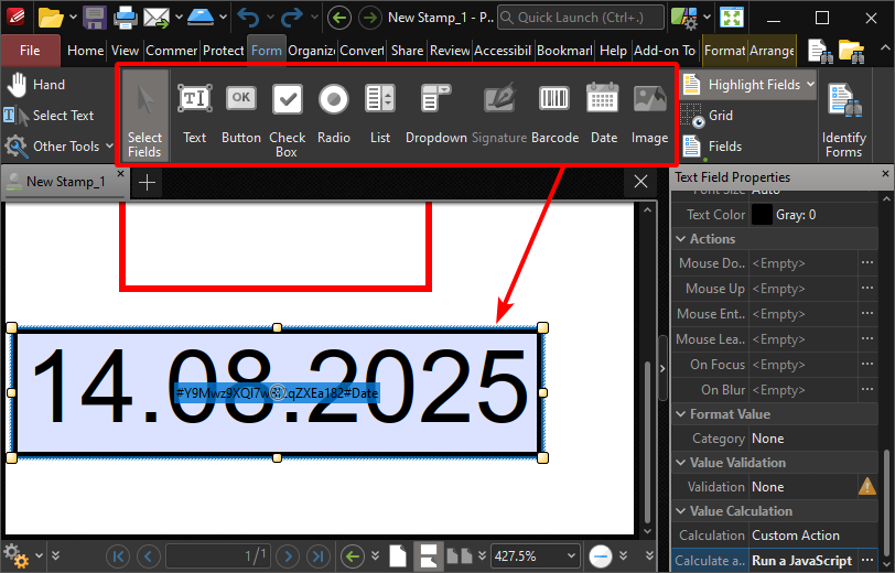 PDF-XChange Co Ltd :: Knowledge Base :: How do I create and use dynamic stamps in PDF-XChange ...